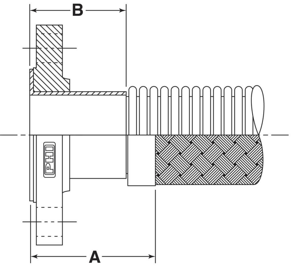SCH 10 Type C Stub Line Art - Precision Hose & Expansion Joints